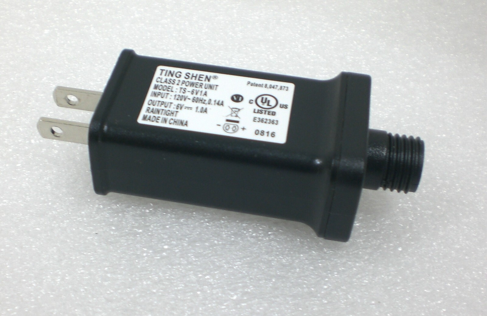 Transformer DC Adapter AC/DC Model TS-6V1A 120v Input 6v DC 1.0A Output ...