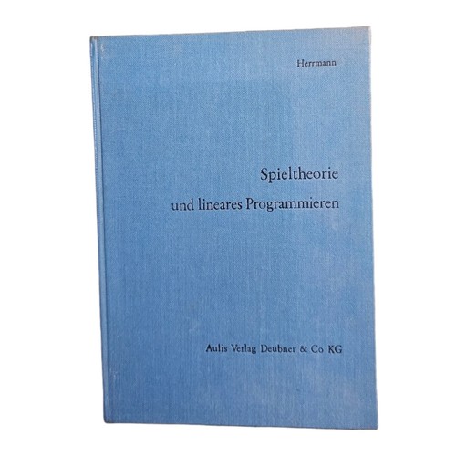 Spieltheorie und lineares Programmieren. Herrmann, Ernst: | eBay.de