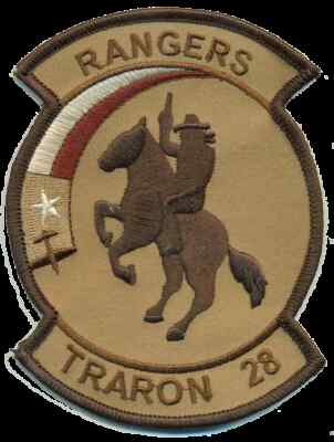 4.5" NAVY VT-28 RANGERS TRARON WING SQUADRON TAN EMBROIDERED PATCH | eBay