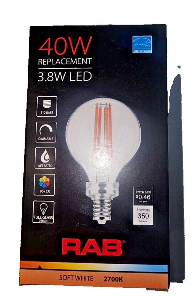 RAB LED G16.5-3W E12 927-C ** Sold in 12 packs ** | eBay