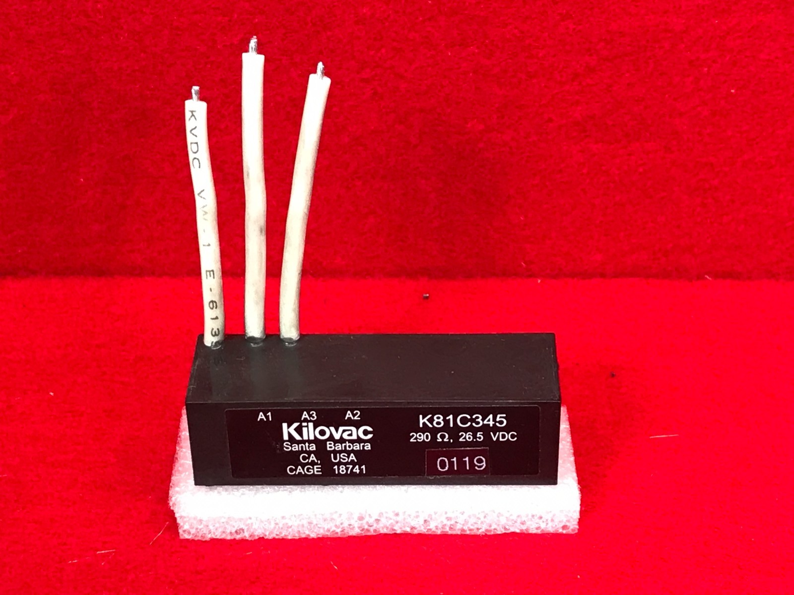 TE Connectivity KILOVAC K81C345 HV Power Relay SPDT 26.5 VDC 10kV 290 ...