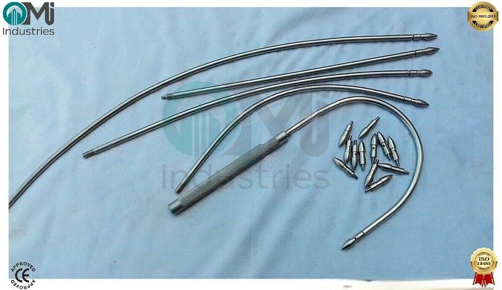 New Fistula Tunneler Set of 11 Vascular Set Orthopedic Surgical ...