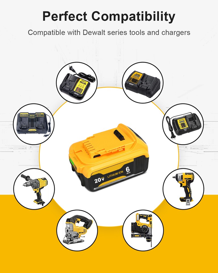 For Genuine DEWALT DCB104 4-Port Charger 20V Lithium DCB205 XR Battery ...