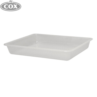 Clear Plastic Multi-Purpose Shallow Tray - Lightweight, Stackable, and ...