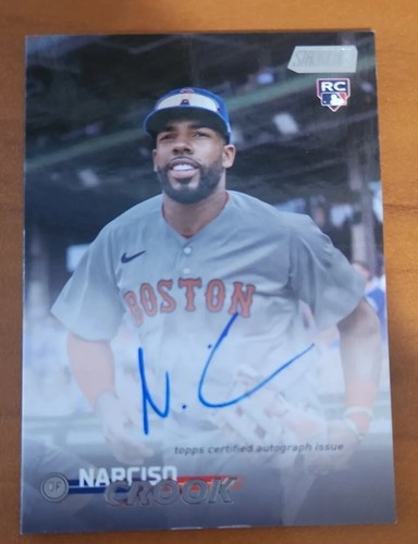 2023 Topps Stadium Club Narciso Crook On Card Auto Autograph Red Sox RC ...