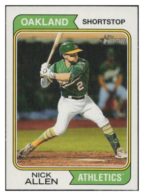H080 NICK ALLEN 2023 TOPPS HERITAGE SP SHORT PRINT #414 ATHLETICS | eBay
