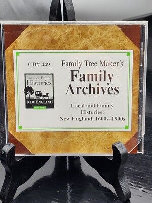 Family Tree Makers BRODERBUND LOC. & FAMILY HISTORY NEW ENGL 1600s ...