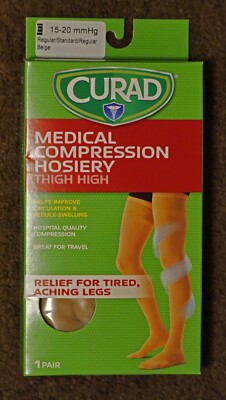 CURAD Medical Compression Hosiery Thigh High - Size: E - 15-20 mmHg | eBay