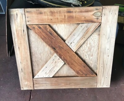 Vintage Wood Hay Barn Door 32 X37 | eBay