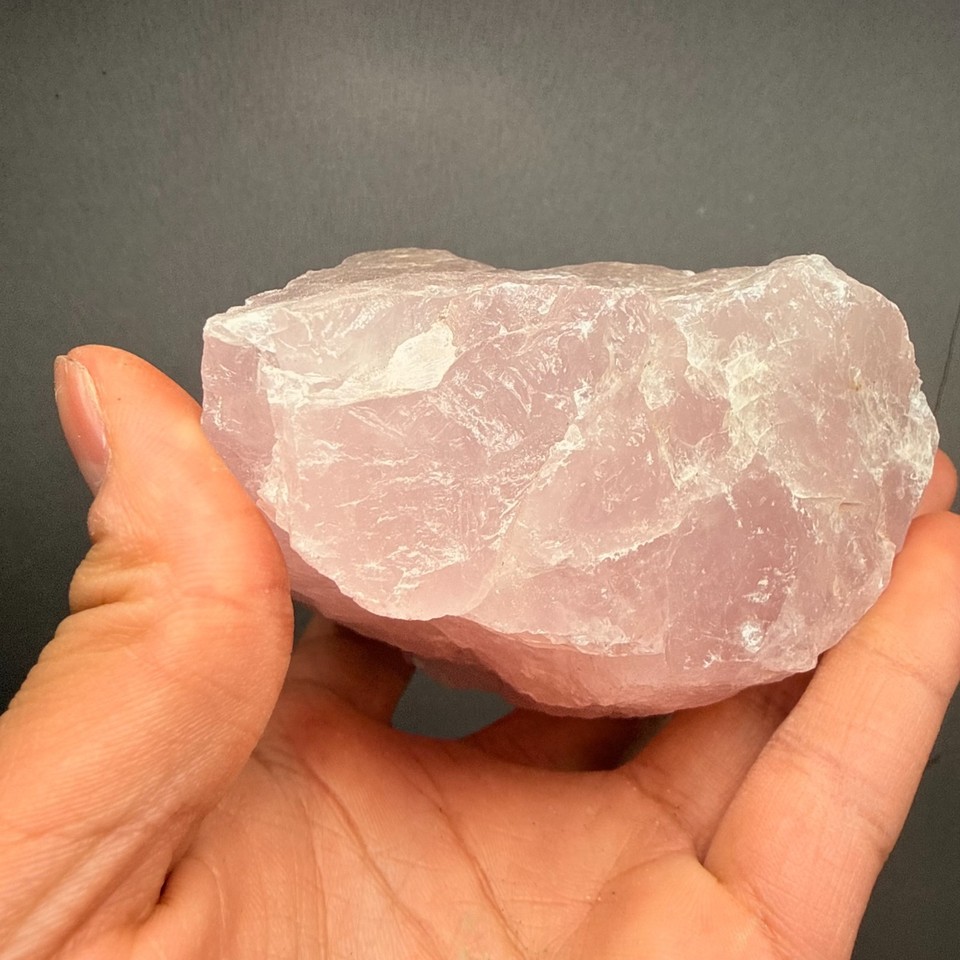 Natural Rose Quartz Rough 1.6 – Premium Pink Crystal for Cutting ...