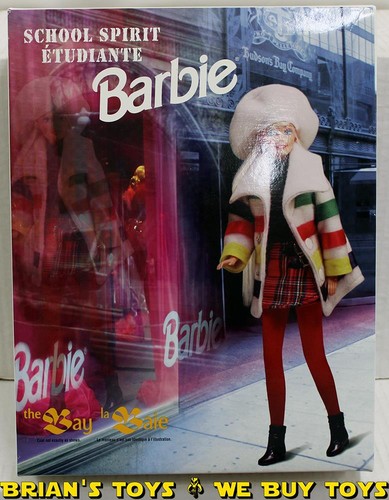 1996 Mattel Barbie The Bay School Spirit Doll Hudson's Bay Coat No ...