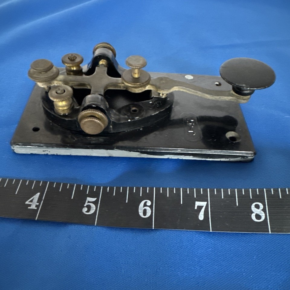 WWII US MILITARY MORSE CODE KEY J-47 STRAIGHT KEYER J37 Ok Condition | eBay