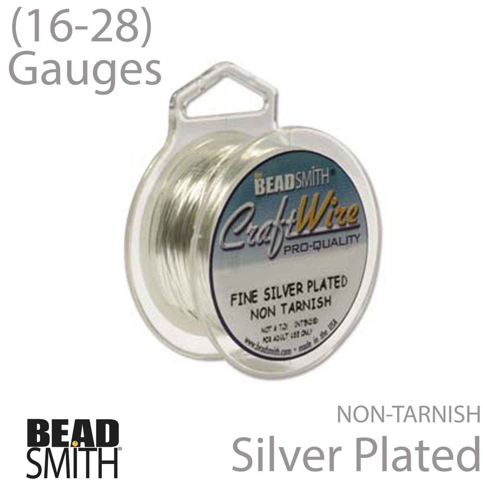 BeadSmith Craft Wire Silver Plated (12-28) Gauge by Wire Elements | eBay
