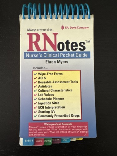Rnotes: Nurses Clinical Pocket Guide - Spiral-bound - ACCEPTABLE ...