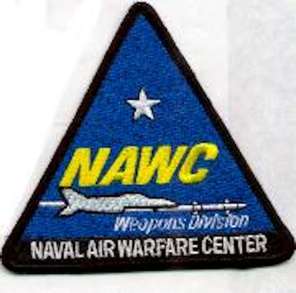 NAVAL AIR WARFARE CENTER NAWC BLACK BORDER EMBROIDERED WEAPONS DIVISION ...