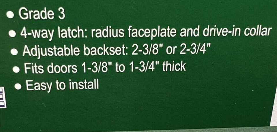 Shield Security Passage Lockset Satin Nickel Lever Style #913832 Brand ...
