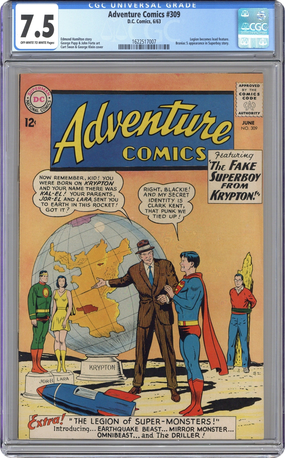 Adventure Comics #309 CGC 7.5 1963 1622517007 | eBay