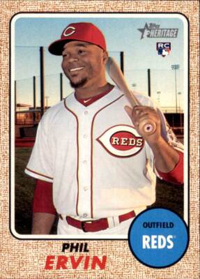 2017 Topps Heritage High Number Base Set Rookie #551 Phil Ervin ...