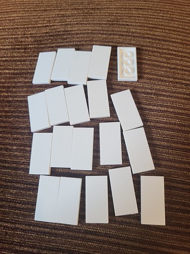 NEW LEGO White 2x4 Tiles (87079/4560178) (20 Pieces) | eBay