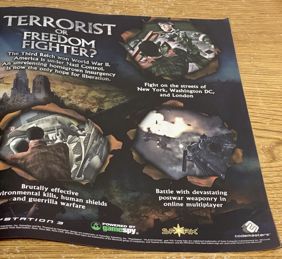 2008 Turning Point Fall Of Liberty 2 Video Game 2-page Vintage Print Ad ...