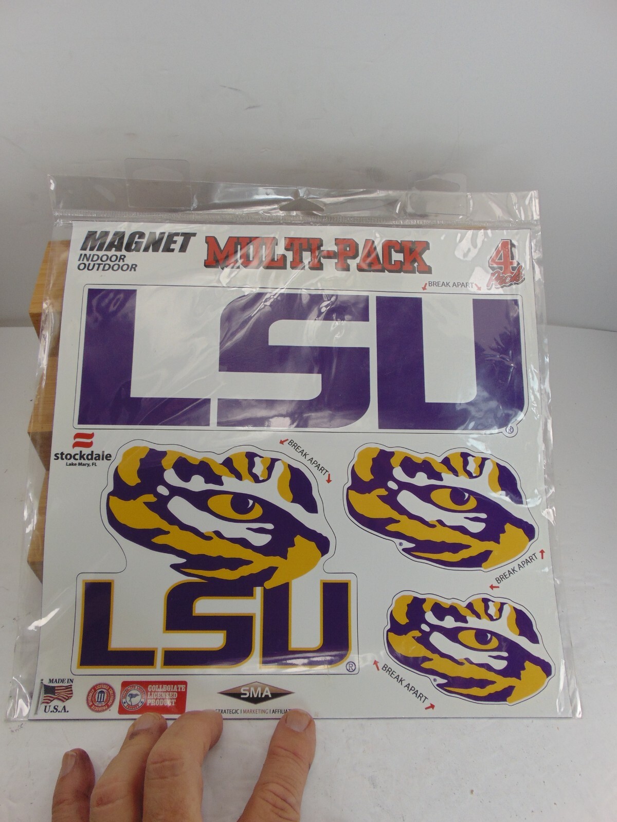 LSU Louisiana State University Tigers LSU (5 Piece) Magnet Set 12 X 12 ...