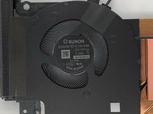 New For Dell Alienware X17 R2 CPU Graphics Heatsink With Fan YV8VF ...