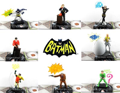 BATMAN CLASSIC TV Series 8 HeroClix Set ~ riddler robin catwoman ...