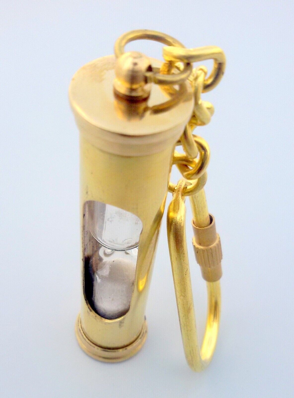 Brass Decorative Sand timer Key Chain Nautical keychain Best Gift | eBay