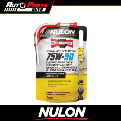 Nulon Ezy-Squeeze 75W-90 Synthetic Smooth Shift Oil 1 Litre | SYN75W90 ...