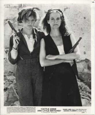 1981 Press Photo Diane Lane & Amanda Plummer Cattle Annie & Little ...