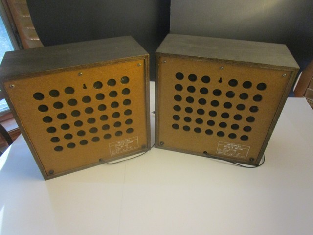 VTG Pair SONY SS-140 Infinite Baffle Speakers - Cloth Grills 1970's ...