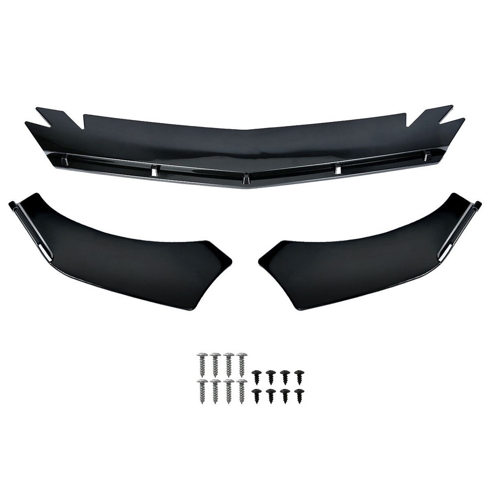 2006-2009 Pontiac Solstice Base Gloss Black Front Bumper Lip Splitter ...