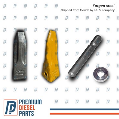 1U3352 RC Bucket Teeth fits Caterpillar (CAT), Tip Rock Chisel+Pin+Lock ...