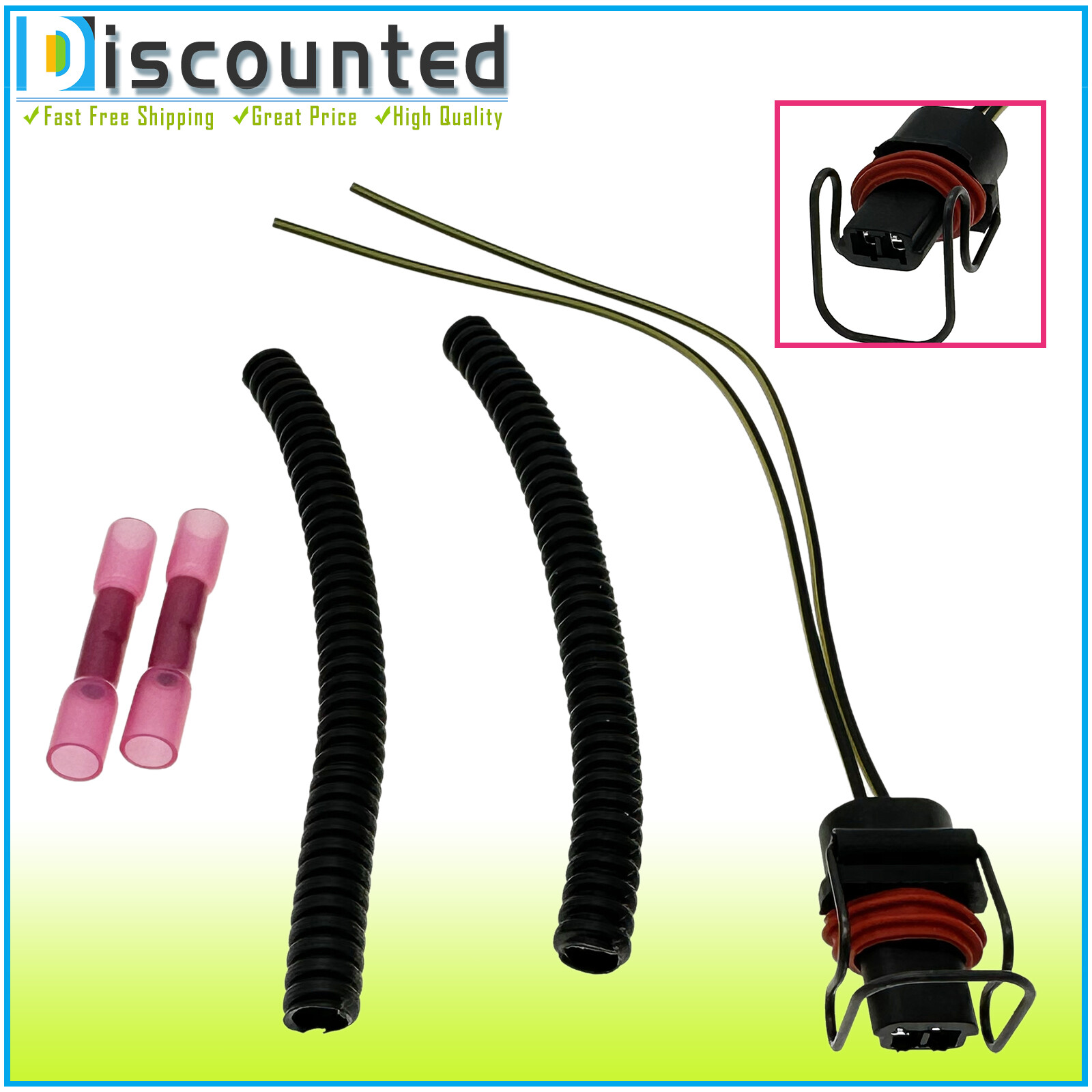 For 2 Wire Injector Connector IPR valve Pigtail 6.0 7.3 Ford ...