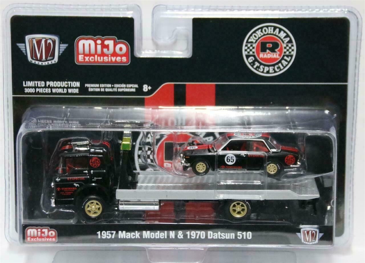 M2 MACHINES 1957 MACK MODEL N & 1970 DATSUN 510 IMPORT TUNER YOKOHAMA ...