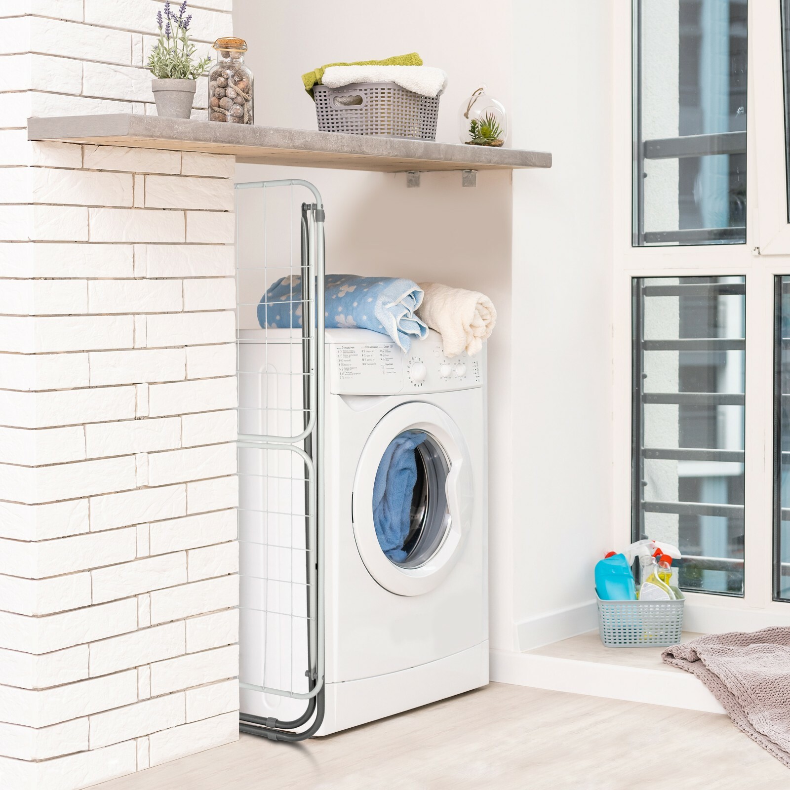 Indoor Clothes Airer Dryer Horse Maiden Large Winged Outdoor Folding 3 ...