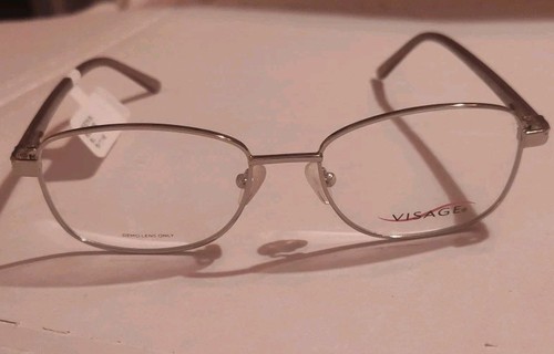 Visage VIS E216 Silver Eyeglasses Frames 53-17-140 NWT $54 MSRP | eBay