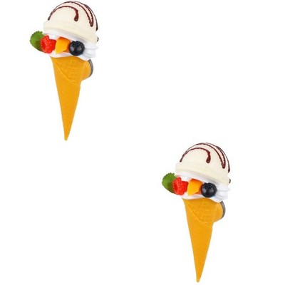 2 pcs Simulation Ice Cream Model Display Fake Ice Cream Model for ...