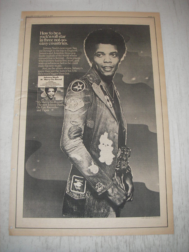 1973 Johnny Nash My Merry-go-Round Album Ad - How to be a rock'n roll ...