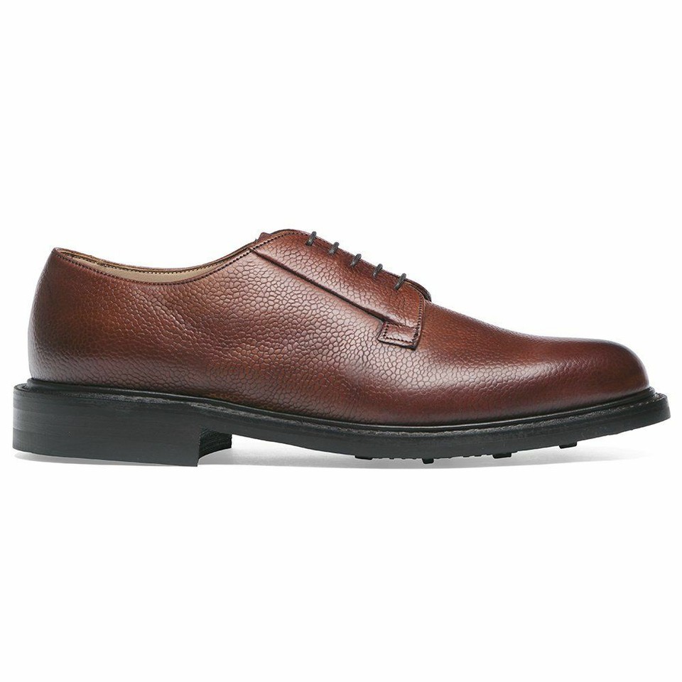 Cheaney Deal Derby In Mahogany Grain Leather | eBay UK