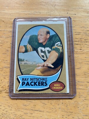 RAY NITSCHKE 1970 TOPPS GREEN BAY PACKERS LEGEND FOOTBALL CARD | eBay