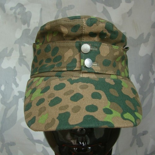 SIZE XL WW2 GERMAN ELITE EM M43 SUMMER DOT44 Peas CAMO FIELD COTTON CAP ...
