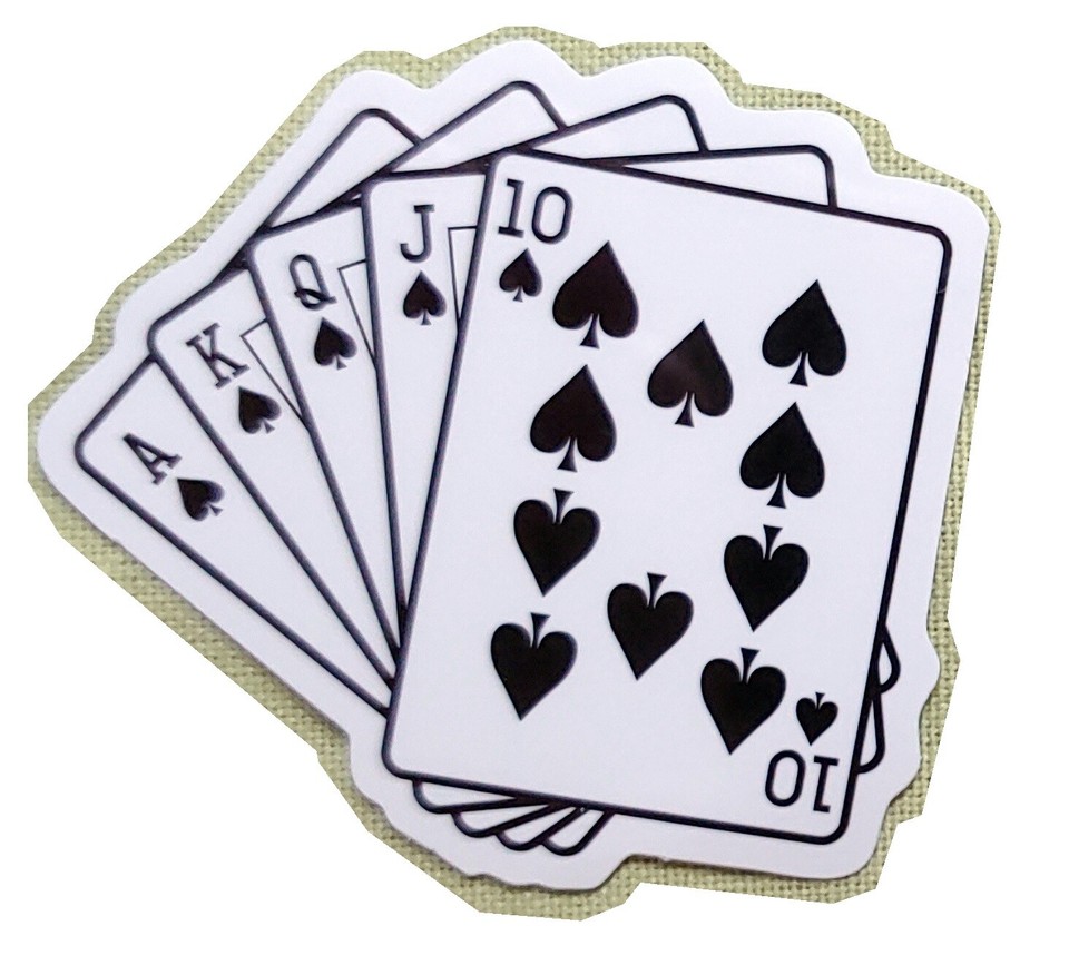 Poker sticker for car laptop door man cave | eBay