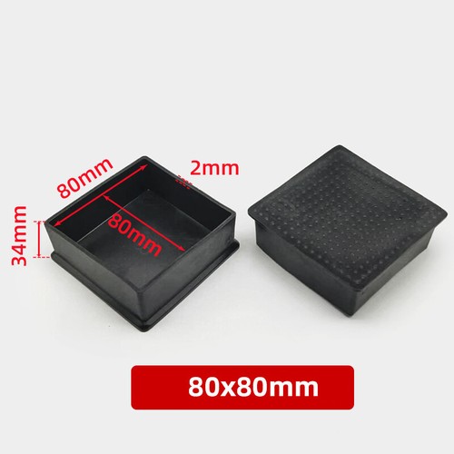 Rubber Square Plug for Metal Pipe Tubing Caps, Chair Glides Cap 10mm ...