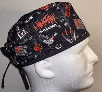 A Nightmare On Elm Street Scrub Hat Chemo Cap | eBay