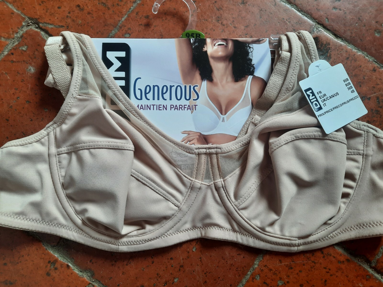 SOUTIEN GORGE DIM NEUF MODELE GENEROUS TAILLE 95B COULEUR NEW SKIN | eBay