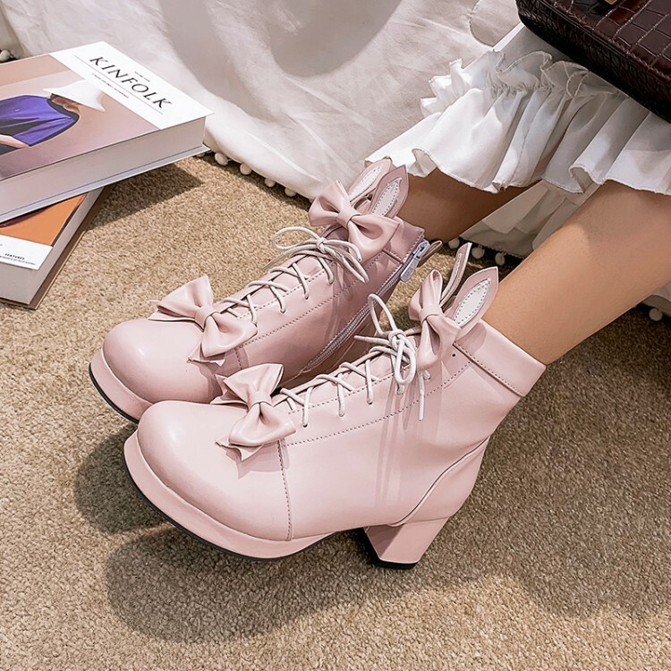 Cute Lace Up Ankle Boots