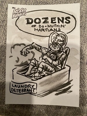 2020 Topps Attacky Packages Sketch Card 1/1 w/ Artist Signature - Neil ...