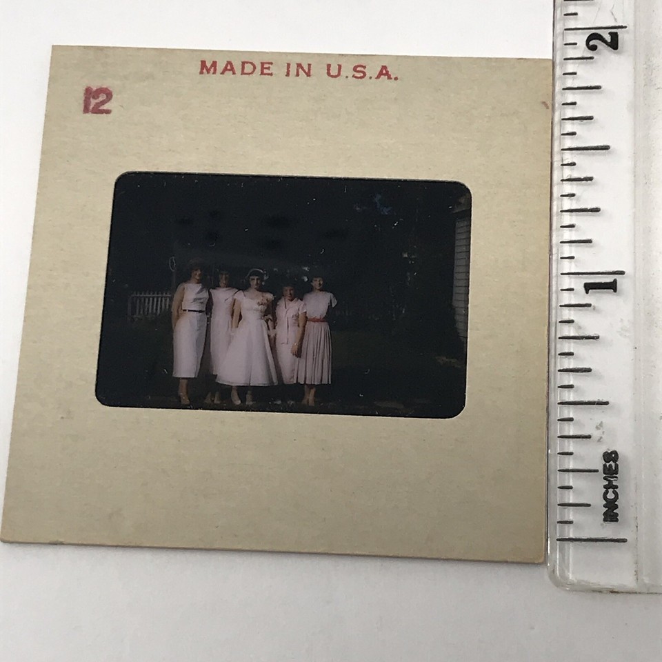 Vintage Photo Slide 1959 Women Posed Dresses | eBay