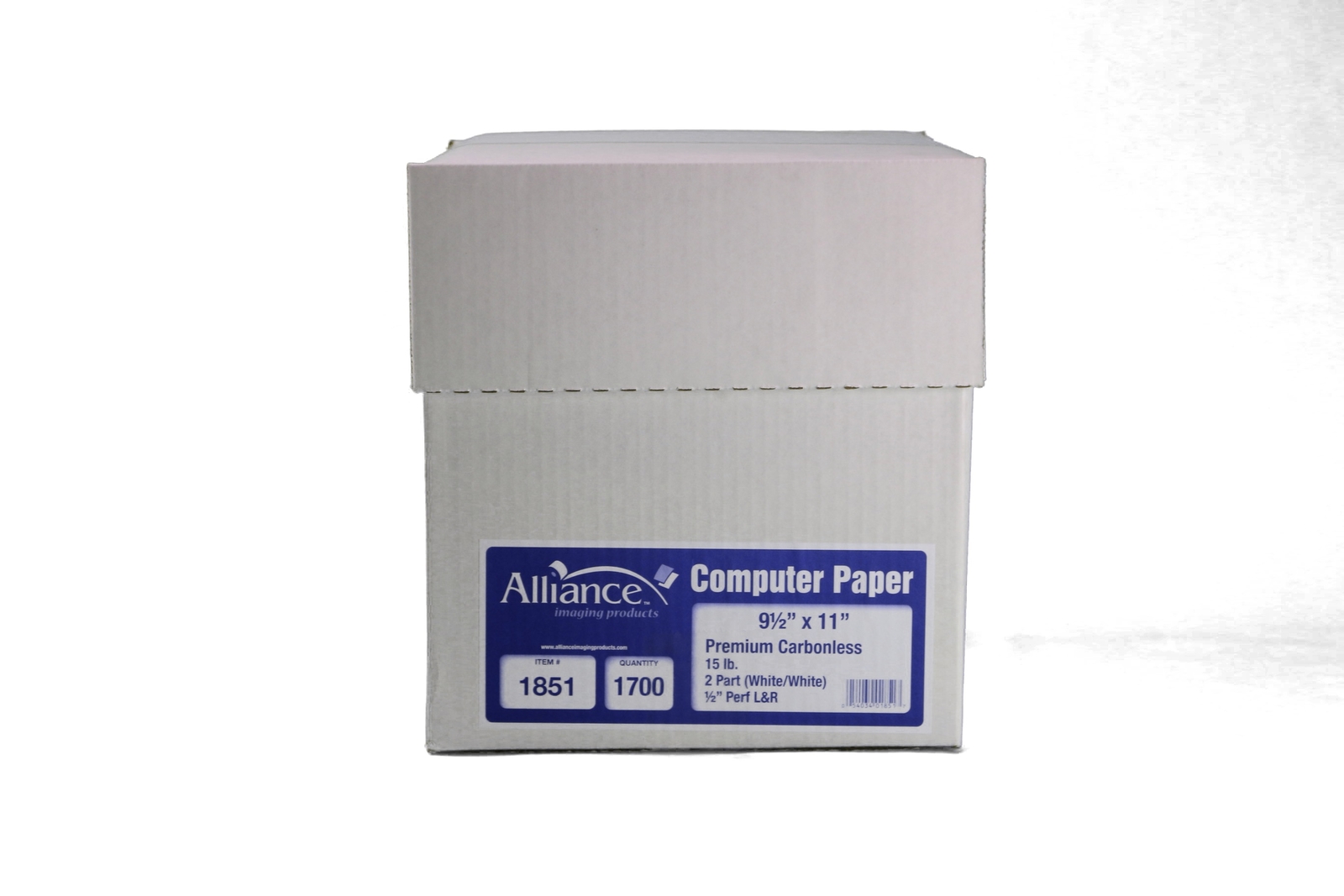 Alliance CBNLS Paper 9-1/2x11" Blank L&R Perf 2 Pt W/W 15lb 1500/Ctn ...